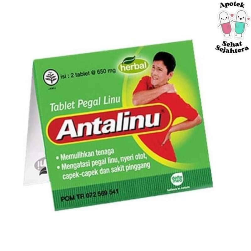Jual Obat Pegal Linu & Nyeri Otot Antalinu Strip Isi 2 Tablet Di Seller ...
