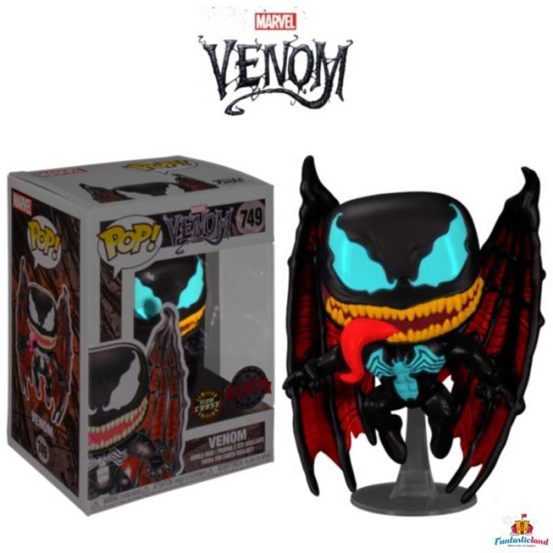 Promo Original Funko POP! Marvel Venom - Venom with Wings GITD (CHASE ...