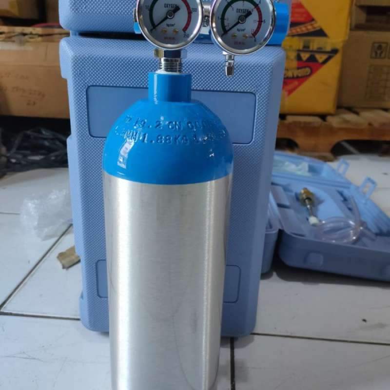 Promo Tabung Oksigen Portable 2Liter Protable Oksigen 2Lt Diskon 23% di Seller RIFAH MEDIKA ...