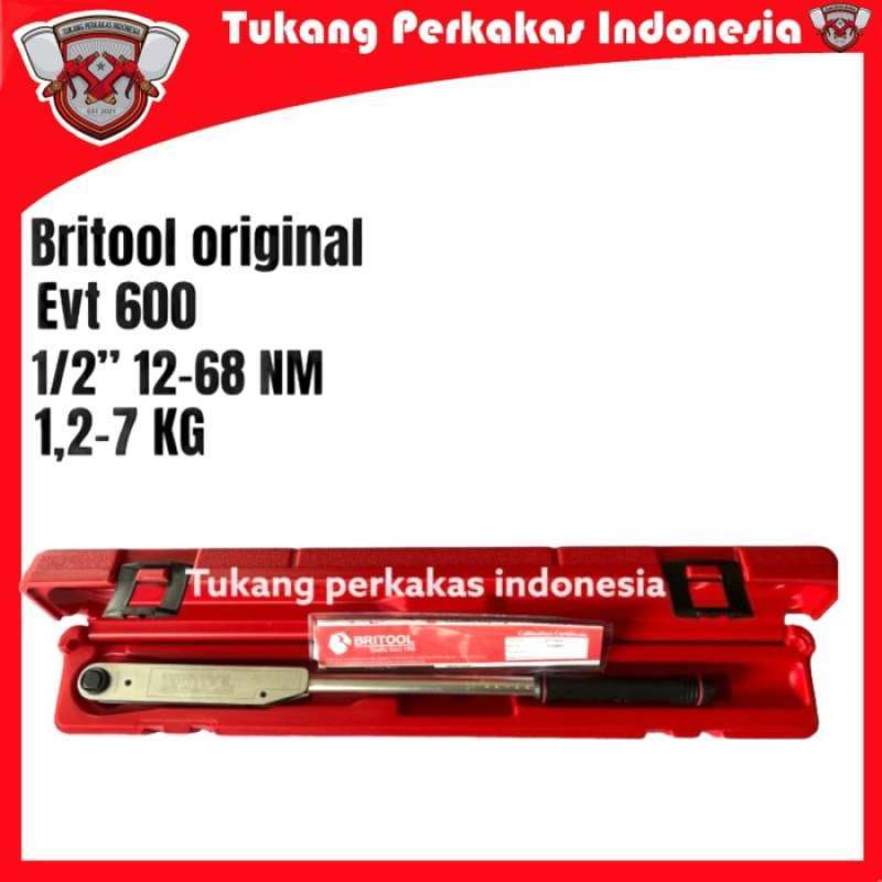 Promo BRITOOL EVT 600 AEX KUNCI TORSI MOMEN 1/2 INCH TORQUE WRENCH ...