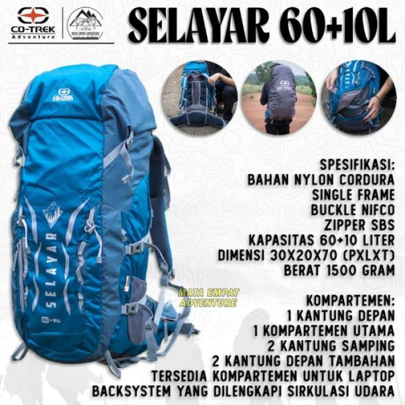 Promo PTR019- TAS RANSEL GUNUNG CARRIER CO-TREK SELAYAR 70 LITER ...