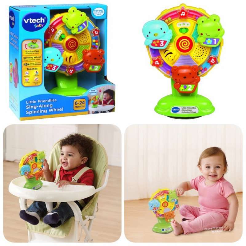 Promo Vtech Little Friendlies Sing Along Spinning Wheel Original Diskon ...