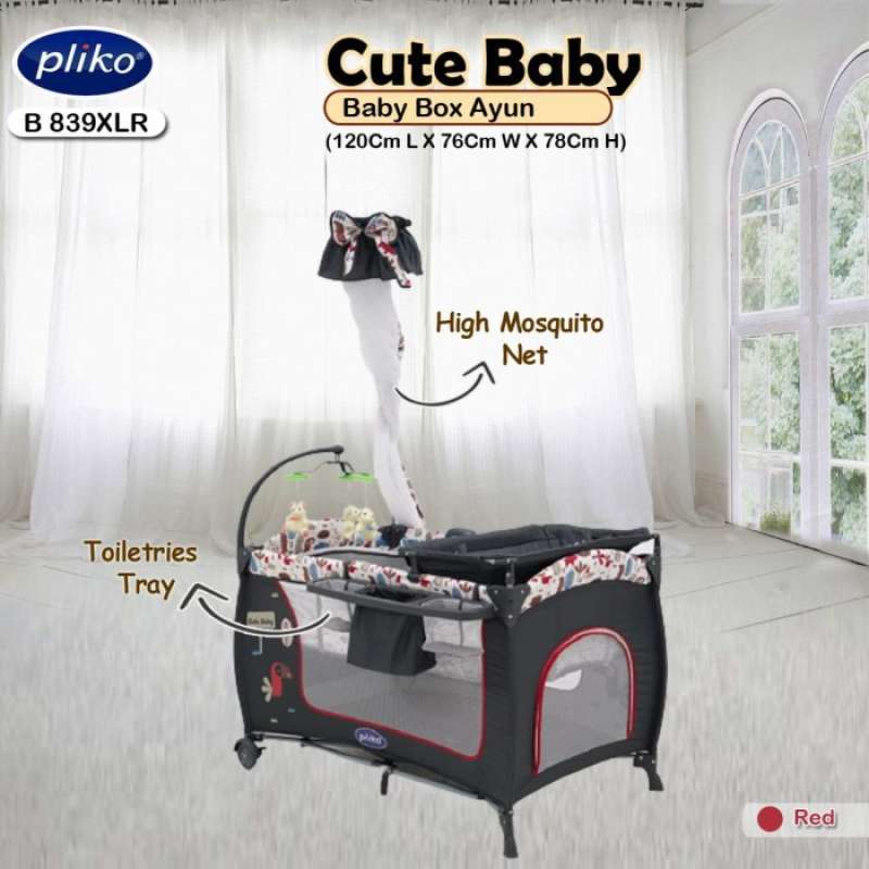Promo Box Baby Pliko B839XLR Cute Baby Royal Red-Blue-Grey - Red Diskon ...