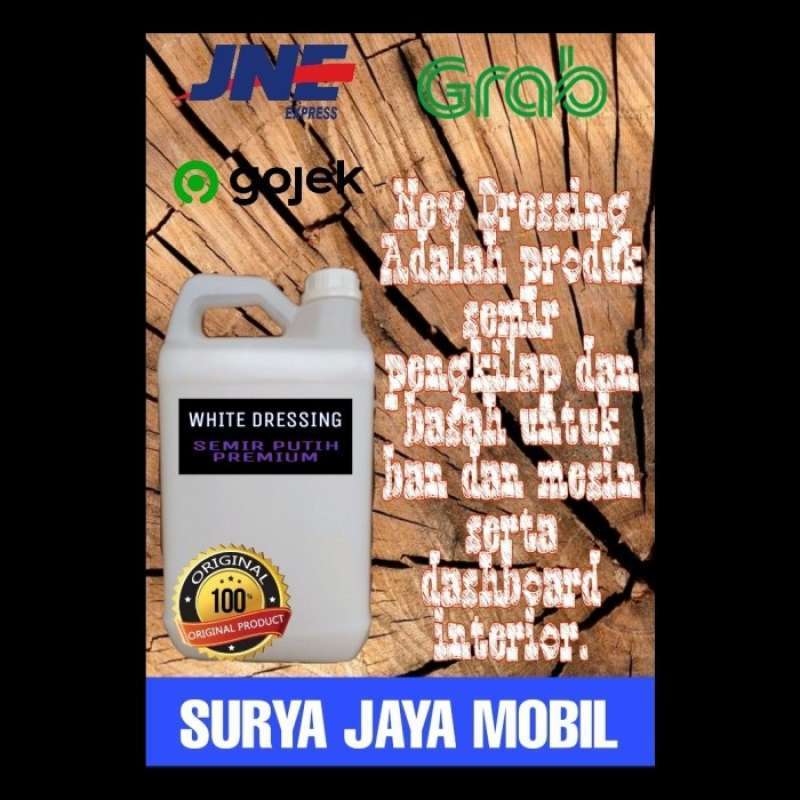 Promo New Dressing formula wet look 5Liter Semir ban putih Diskon 23% ...