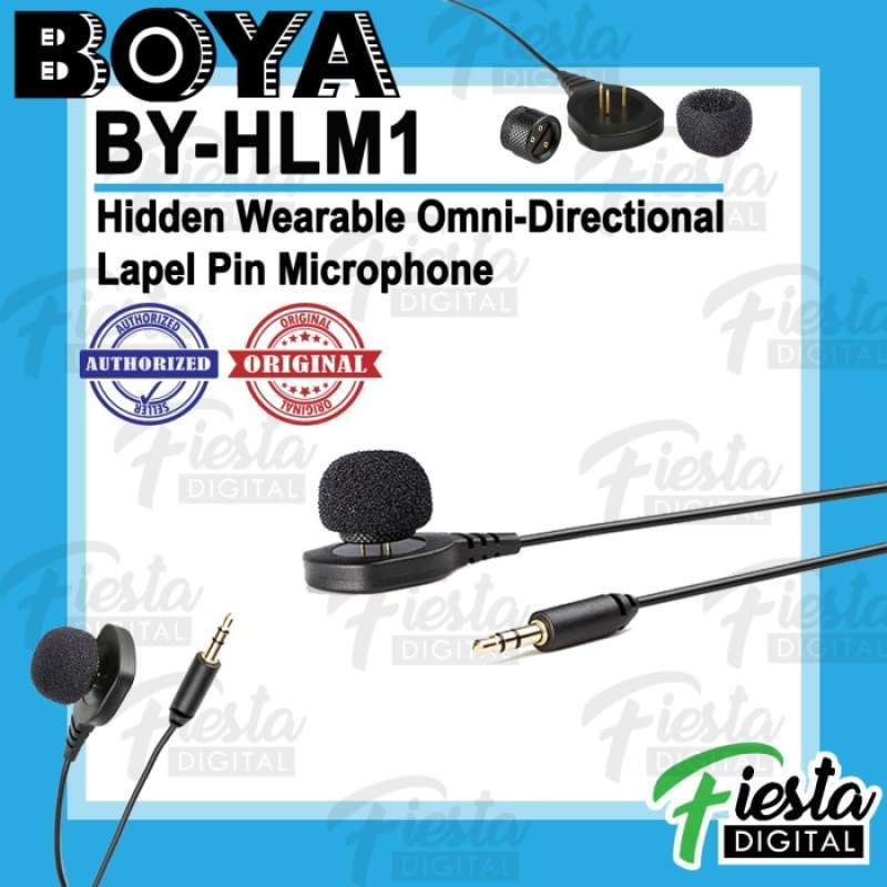 Promo BOYA BY-HLM1 Hidden Wearable Omni-Directional Lapel Pin ...