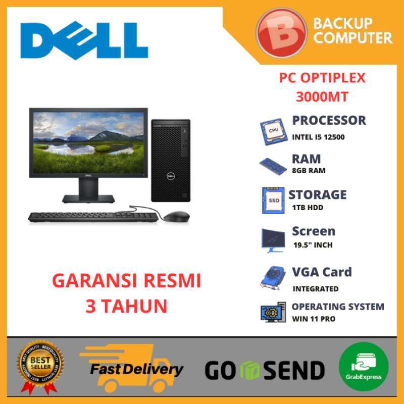 Jual Pc Dell Optiplex 3000mt I5 12500 8gb 1tb Win 11 Pro Di Seller ...