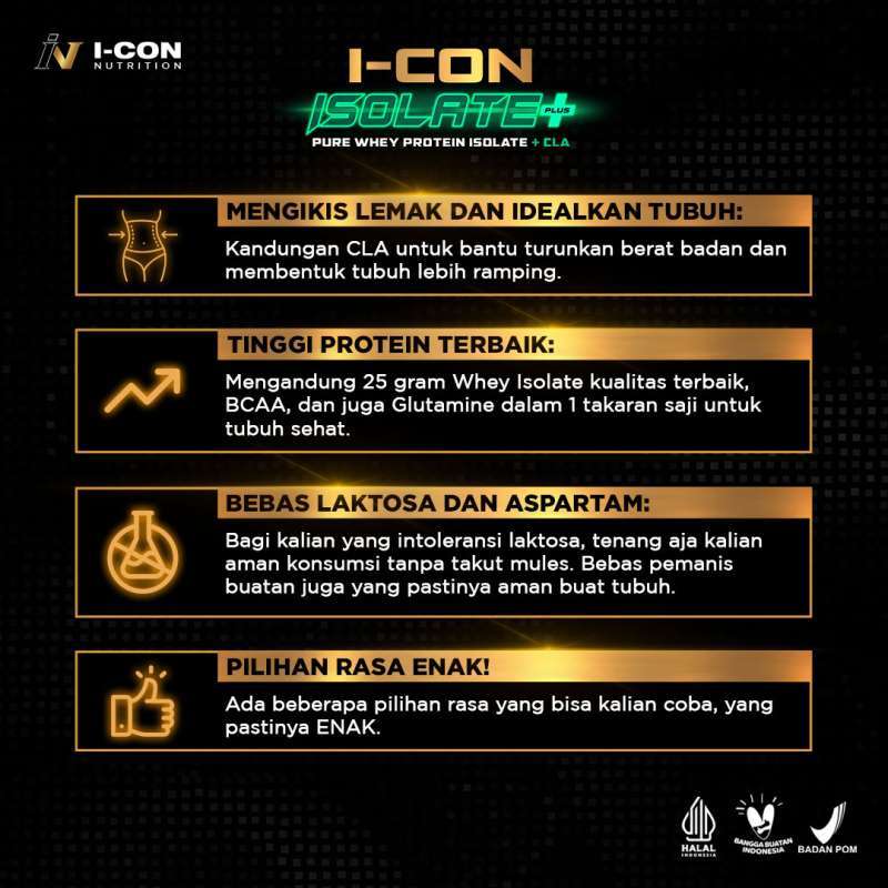 Jual Icon Nutrition Whey Isolate Plus Strawberry Yoghurt | Nutrisi ...