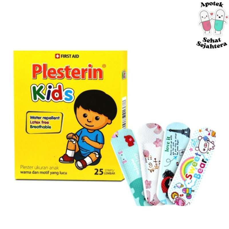 Jual Plester Ukuran Anak Bermotif Lucu Plesterin Kids Box Isi 25 Strip ...