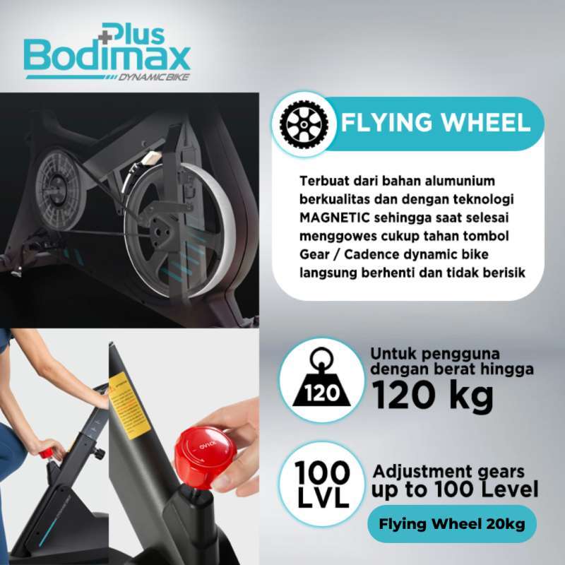 Promo Bodimax Plus Dynamic Bike - Smart Spinning Bike/sepeda Fitness ...