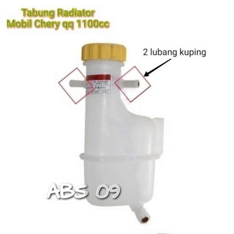 Promo Tabung Tangki reservoir Radiator set + tutup Chery QQ 1100cc ...