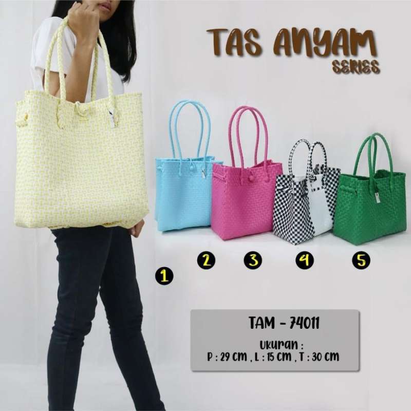 Jual Tas Anyam Model Anyaman Terbaru Plastik Jali Premium Murah di ...