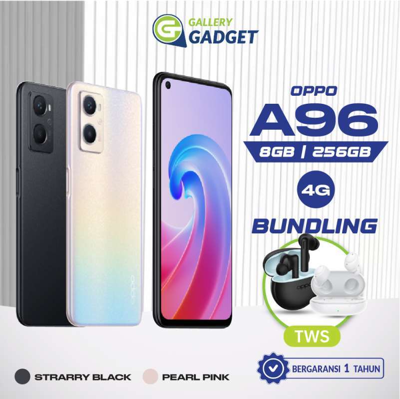 Promo Oppo A96 8/256 RAM 8 ROM 256 GB 8GB 256GB Plus Earbuds Diskon 2% ...