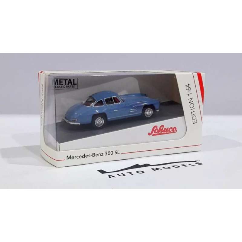 Promo 1:64 Schuco Mercedes Benz 300 Sl Gulwing (W198) 1954 Blue Diskon ...