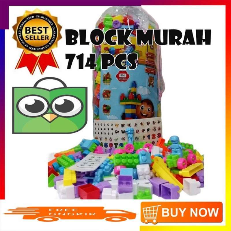Promo (ONGKIR 1KG) Blok Brick Blocks 714 Balok Bongkar Puzzle Susun ...