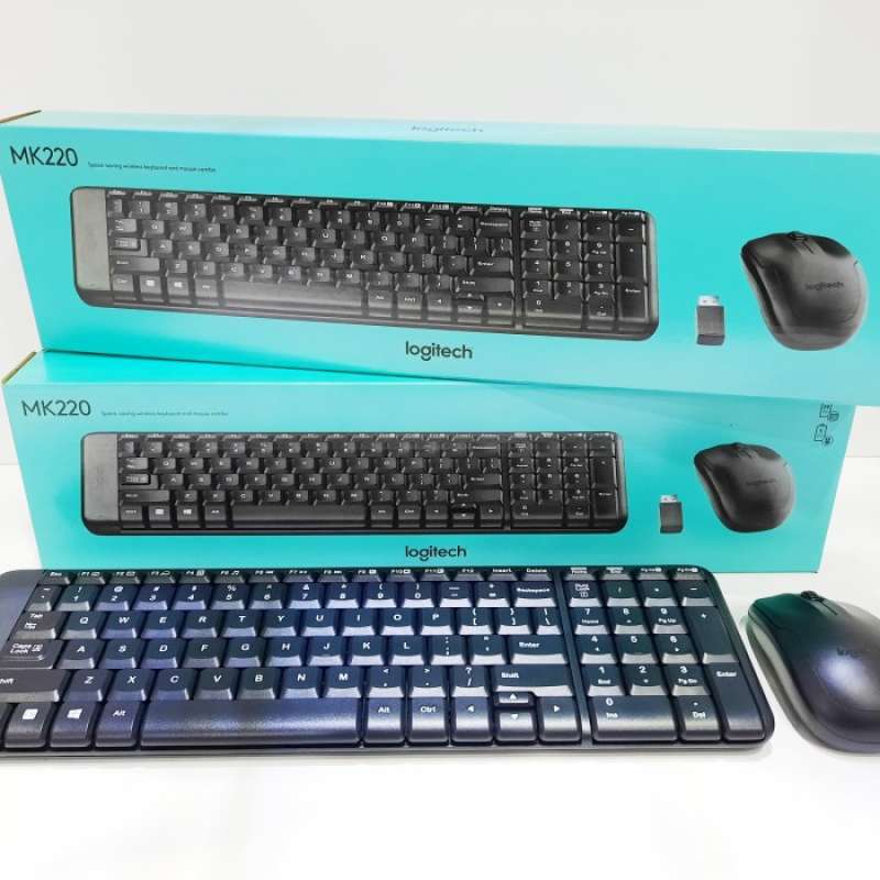 Promo Logitech Mk220 Keyboard Mouse Wireless Combo Ukuran Ringkas Jarak 10m Diskon 23 Di Seller