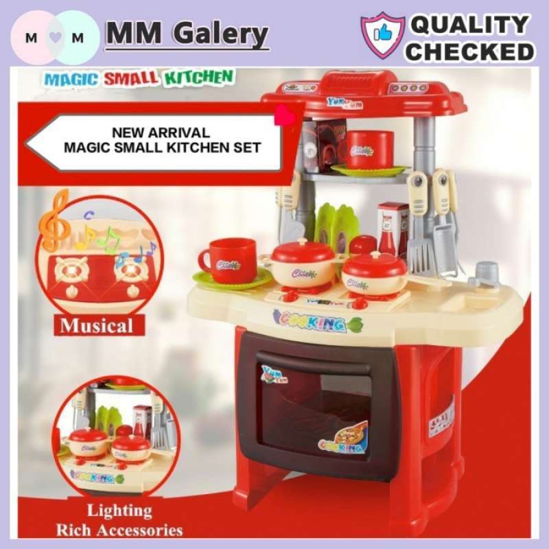 Promo Mainan Kitchen Set Masak-Masak Lengkap Accs 24Pc Ada Lampu Dan ...