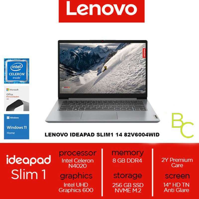 Jual LENOVO IDEAPAD SLIM1 14 CELERON N4020 8GB 256 SSD W11+OHS di ...
