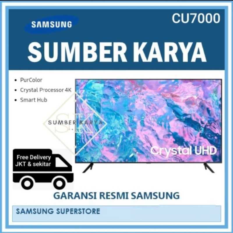Promo 50CU7000 SAMSUNG (2023) CRYSTAL UHD SMART LED TV 50 inch 4K ...