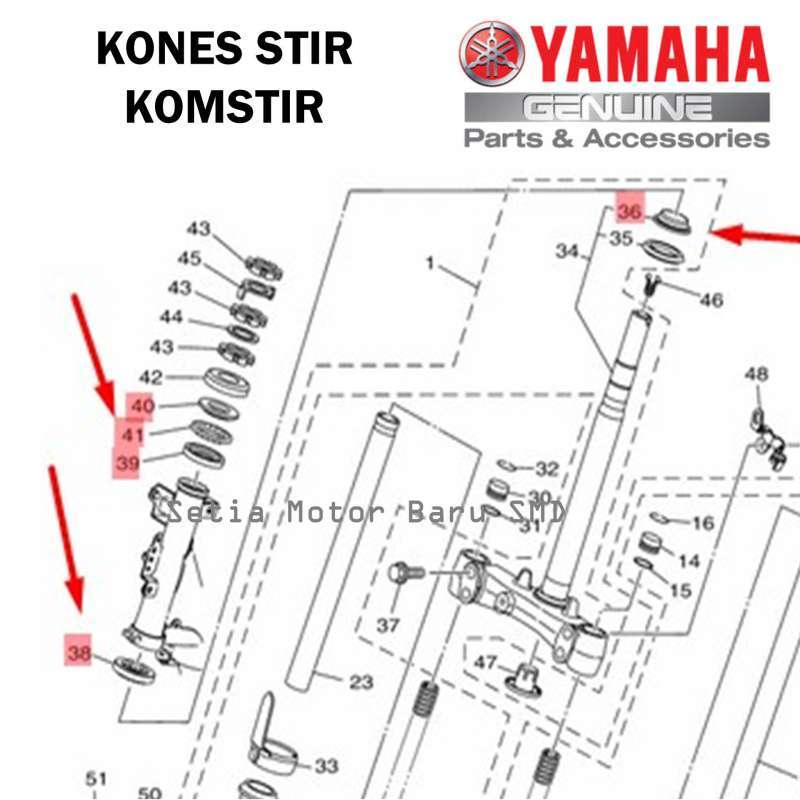 Jual Bearing Bering Kones Stir Komstir Comstir Aerox 155 Old All New ...