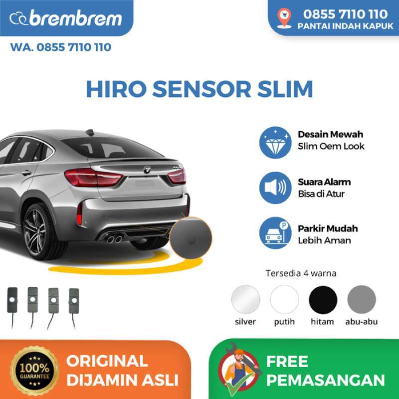 Promo Sensor Parkir Slim Hiro Warna Silver - Sensor Mundur Mobil Diskon ...