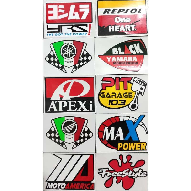 Jual Sticker Racing Sponsor Motor | Stiker Logo Sponsor Mobil Motor ...