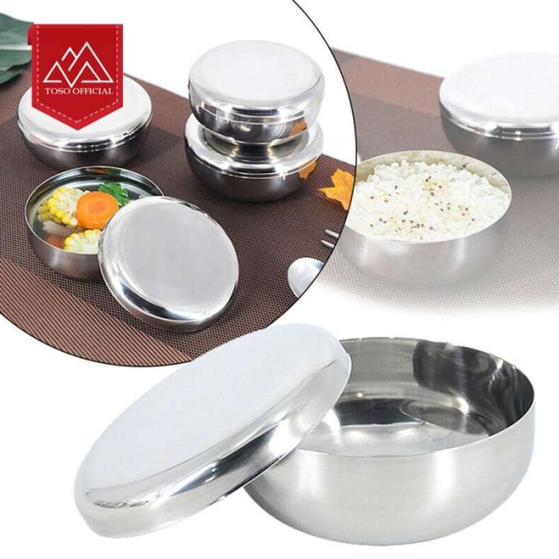 Promo Korean Rice Bowl Mangkuk Makan Korea Stainless Mangkok Bk-01 ...