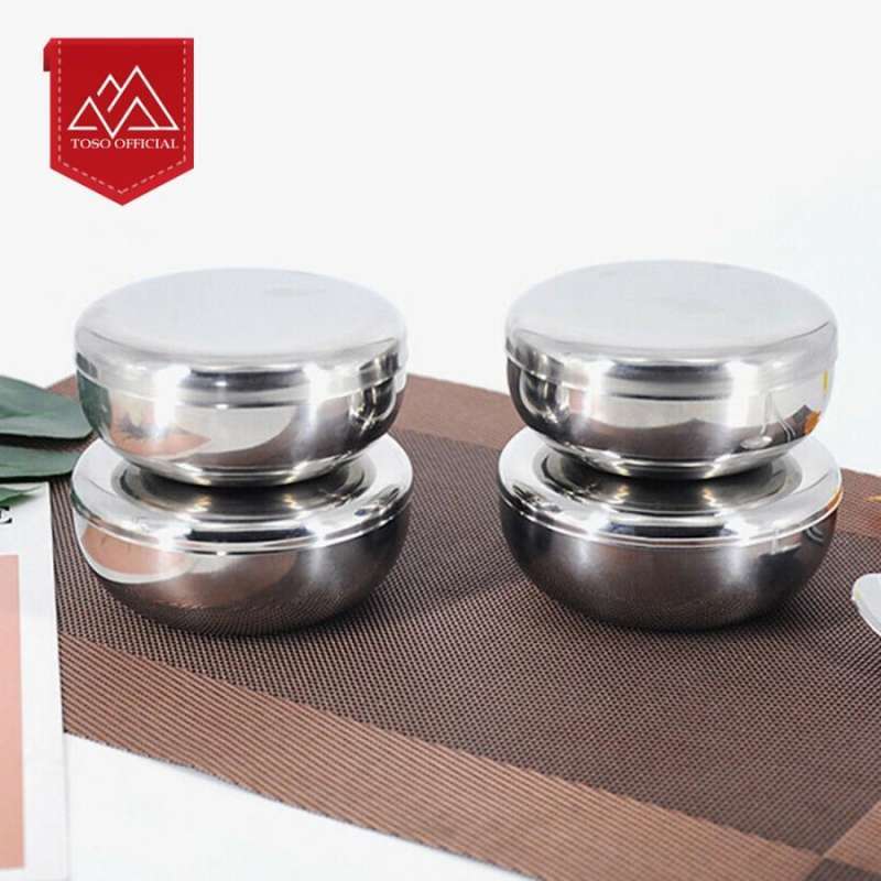 Promo Korean Rice Bowl Mangkuk Makan Korea Stainless Mangkok Bk-01 ...