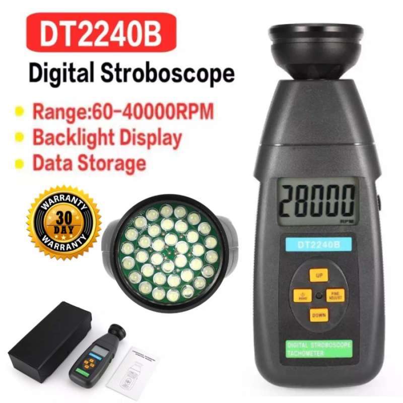 Promo Stroboscope Tachometer Digital Stroboscope 40000 RPM Diskon 23% ...