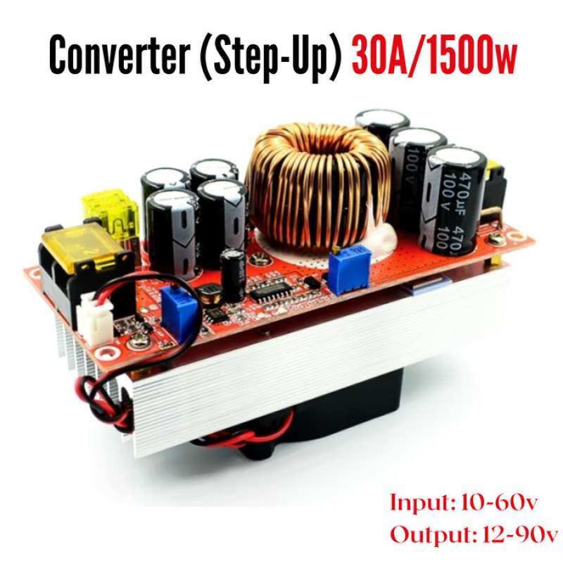 Promo Step Up 30A 1500W Boost Converter DC to DC 10-60v to 12-90v Buck ...