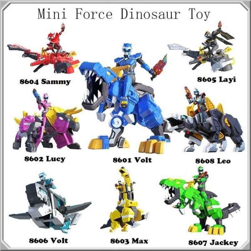Jual Mainan Robot Mini Force Action Figures Miniforce X Dinosaur Zect ...