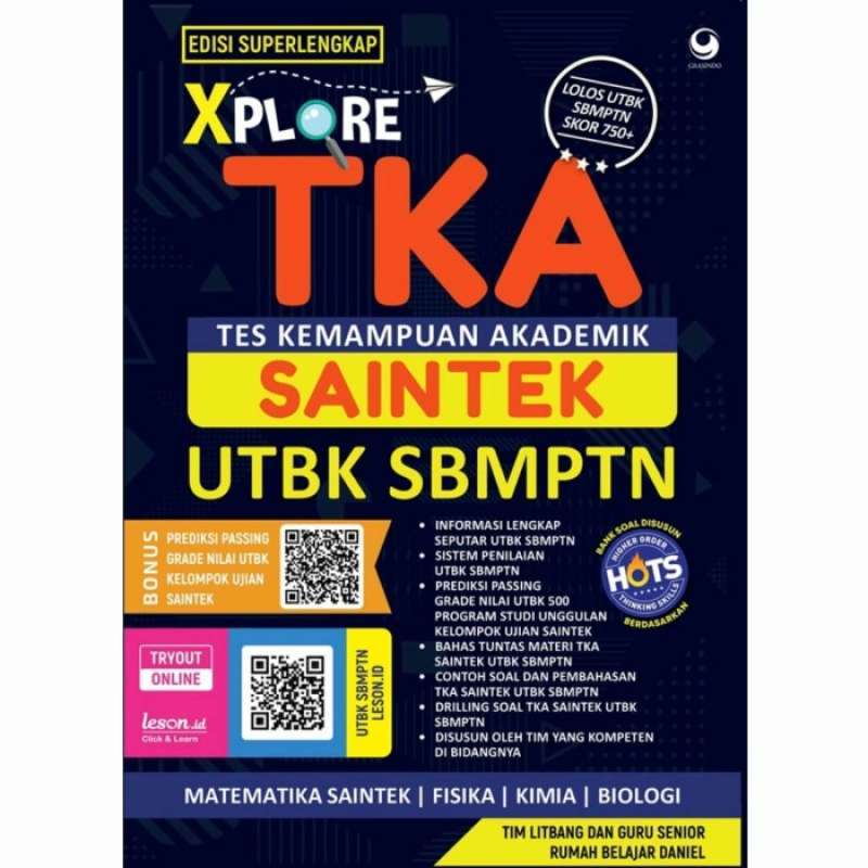 Promo Buku Xplore Tka Saintek Utbk Sbmptn Oleh Tim Litbang Diskon 23% ...