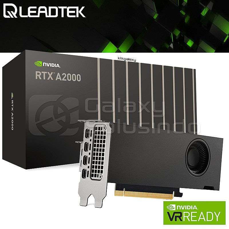 Jual LEADTEK Nvidia Quadro RTX A2000 12GB GDDR6 di Seller Galaxy_Solusindo - Galaxy Solusindo ...