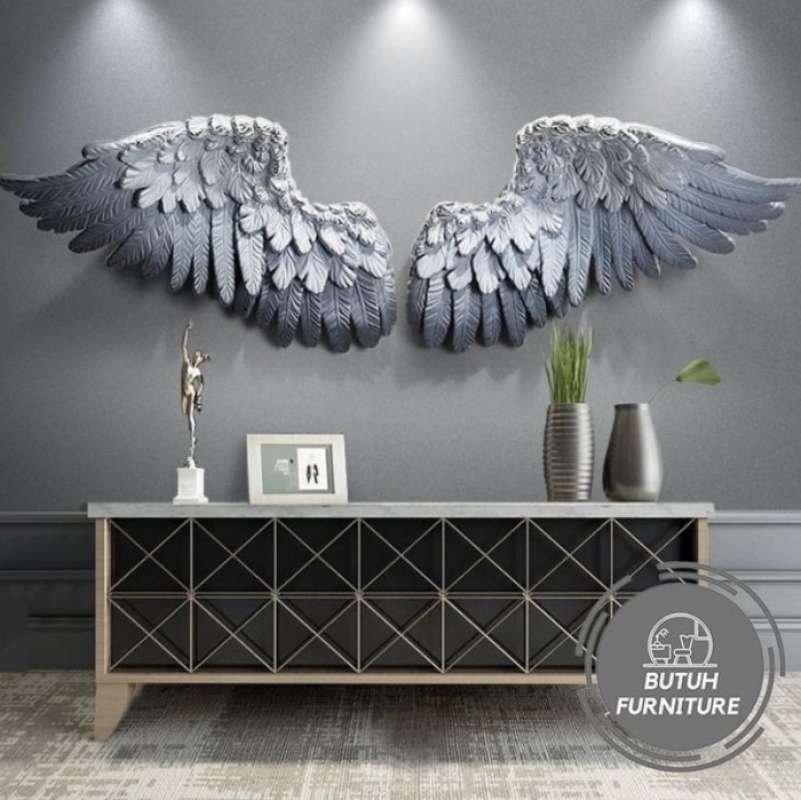 Promo Angel Wings Wall Deco - Patung Sayap Dekorasi Tembok Resin ...
