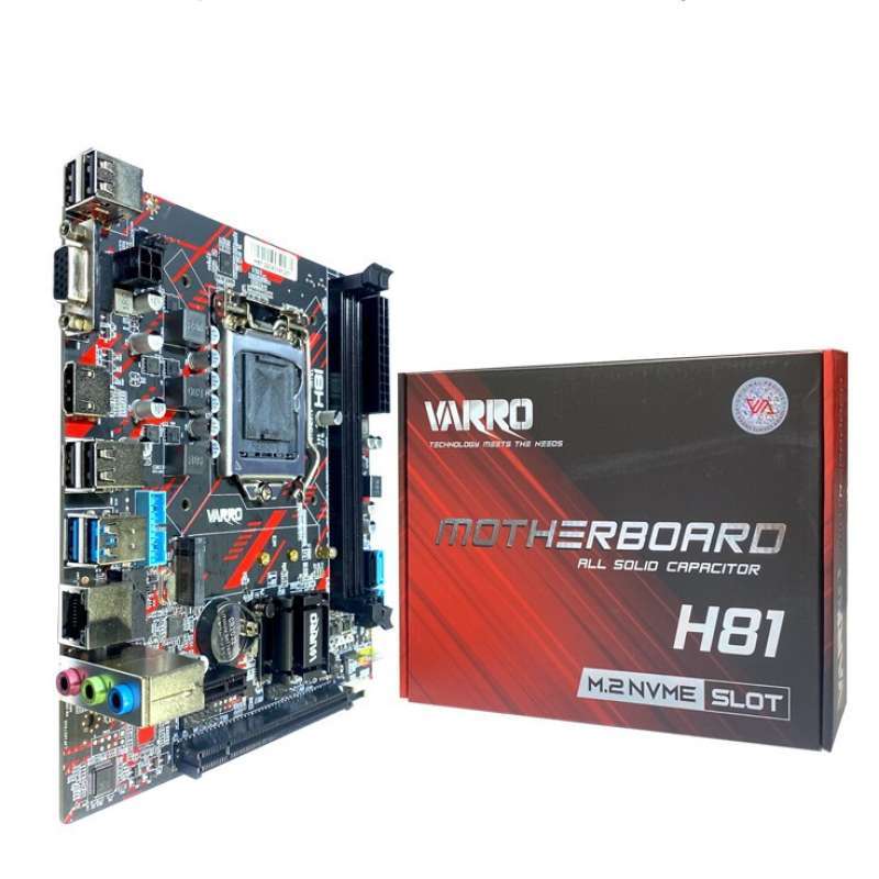 Jual Motherboard / Mainboard Varro H81 M.2 Nvme Support Lga 1150 Ddr3 Ori Di Seller ...