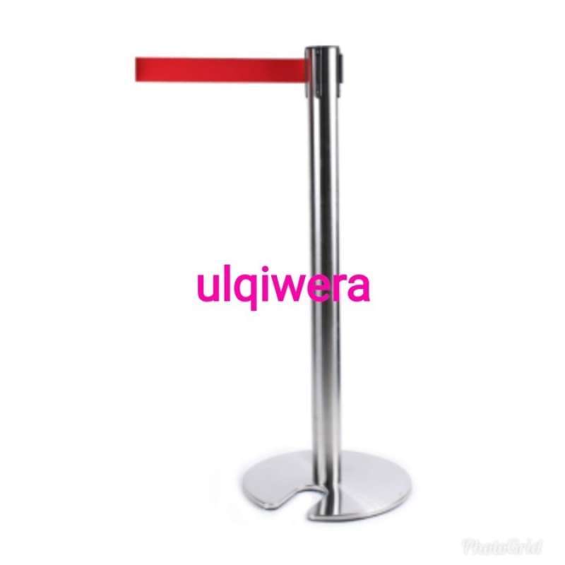 Jual Krisbow Tiang Pembatas Antrian Tali Merah - Silver Di Seller Cuanz ...