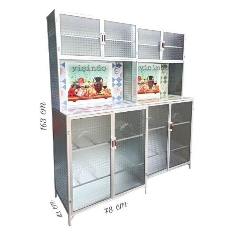 Jual Rak Piring Alumunium Keramik Kaca 2 Pintu Rata di Seller Jaya ...