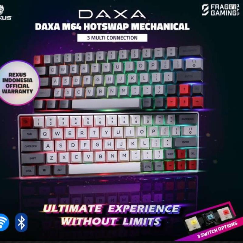 Promo rexus daxa m64 ultimate daxam64 wireless mechanical gaming ...