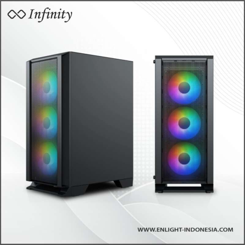 Jual INFINITY NEBULA V4 Tempered Glass - ATX, mATX Gaming Case mantap ...