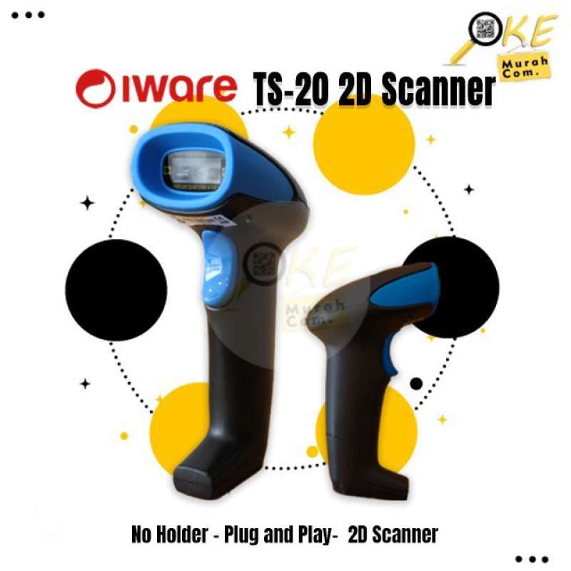 Promo Barcode Scanner USB Wired 2D Iware TS-20 / TS20 / TS 20 QRcode ...