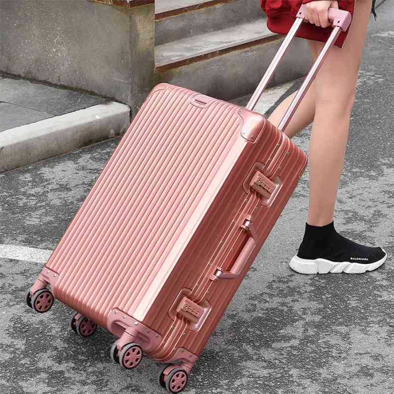 Jual Bahan Full Aluminium Koper Bagasi Cabin Suitcase Luggage - Black ...