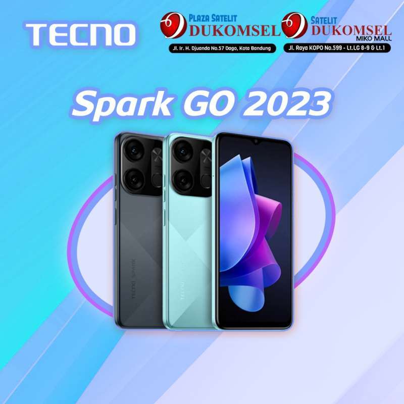 Jual Tecno Spark Go 2023 4/64GB di Seller Butik Dukomsel - Plaza Satelit Dukomsel Online | Blibli