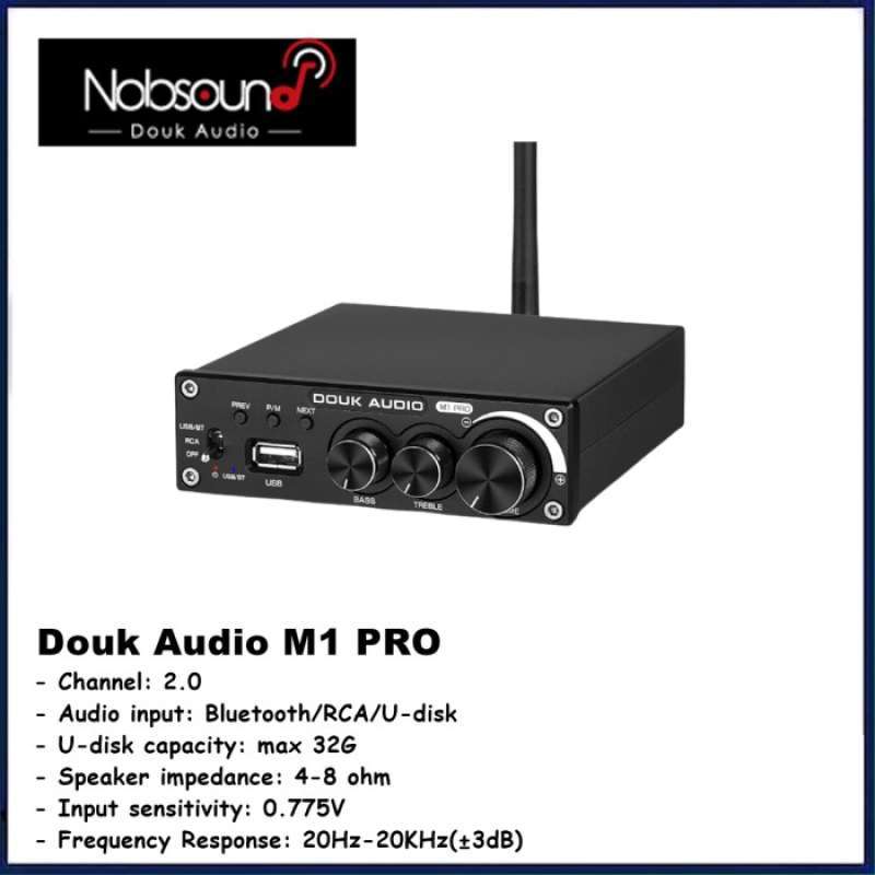Bluetooth Receiver Douk Audio M1 PRO 320W Bluetooth Power Amplifier, 2 ...
