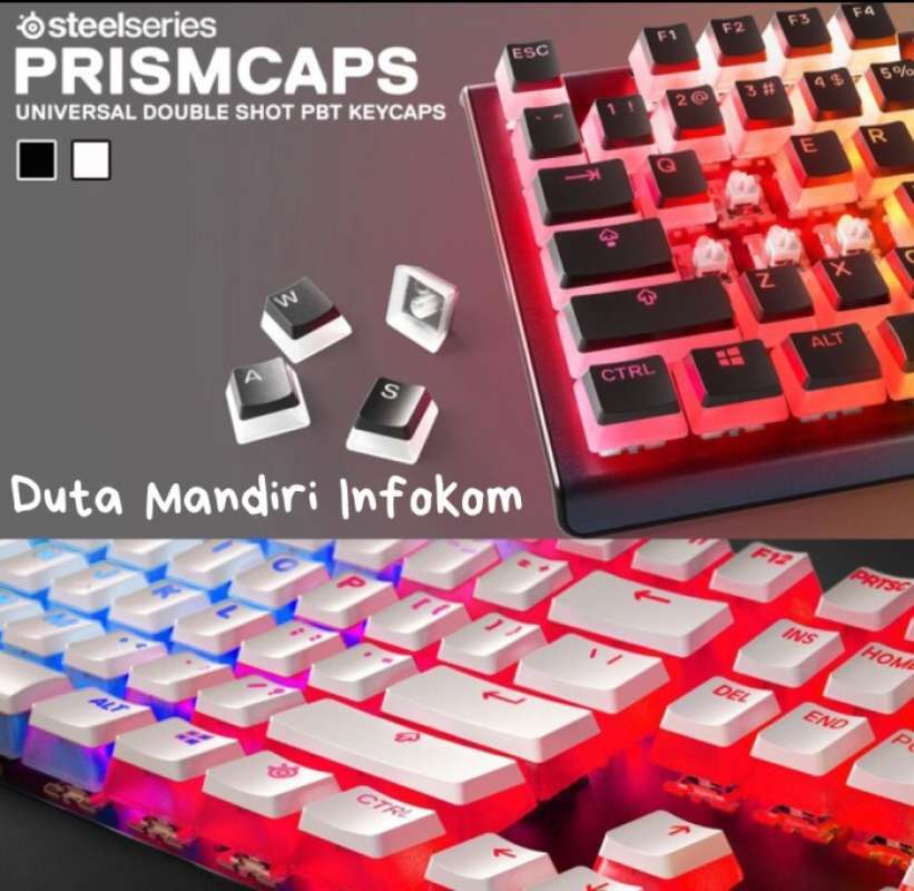 Promo steelseries prismcaps universal double shot pbt pudding keycaps - Multicolor Diskon 5% di ...