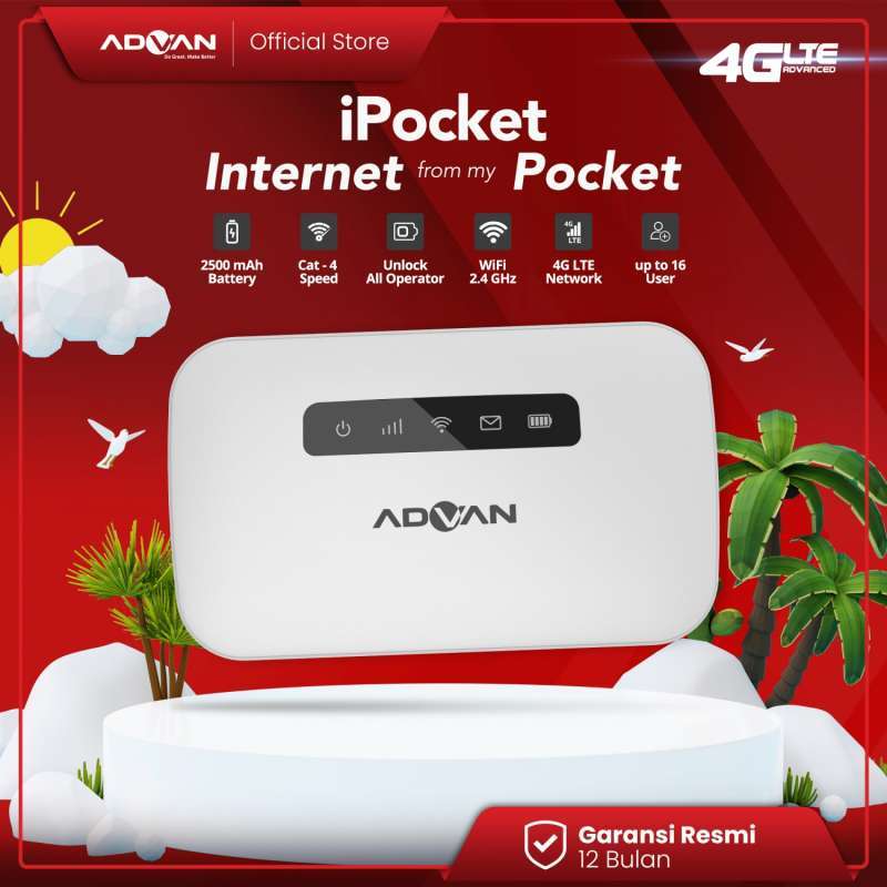 Promo Mifi Router Advan Mobile Wifi Hotspot Portable Modem Speed 4g Lte ...
