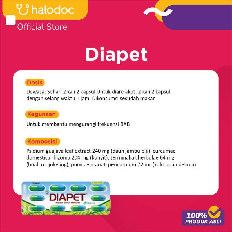 Jual Diapet 10 Kapsul Di Seller Halodoc Official Store - Apotik ...