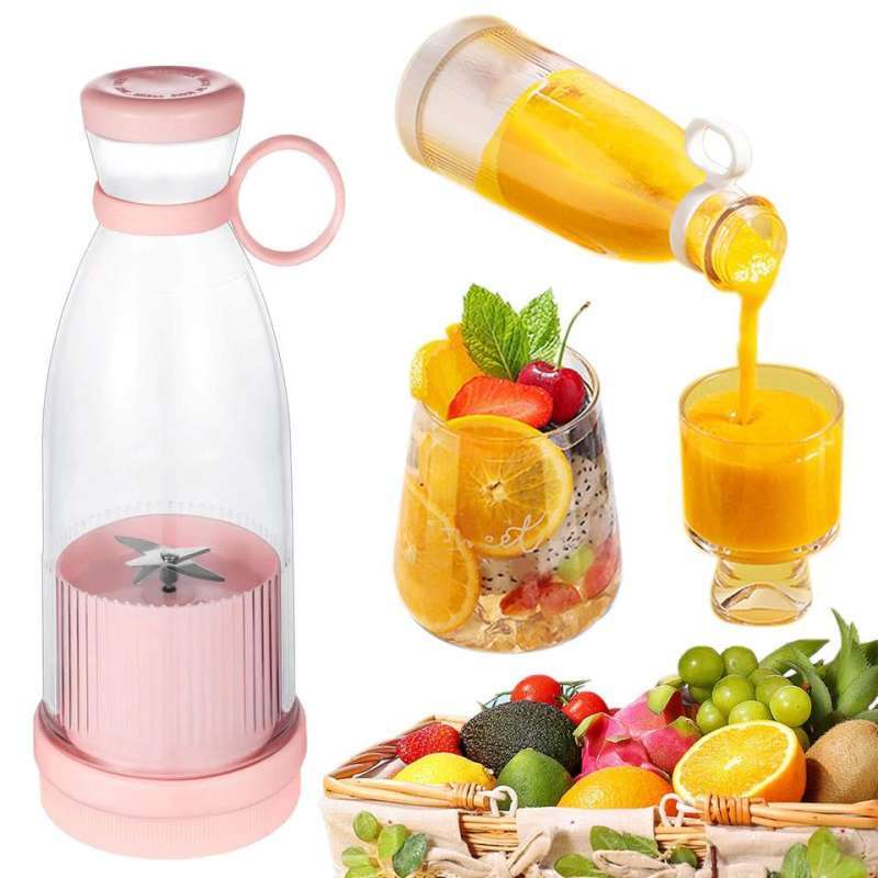 Promo Blender Juicer Portable Mini Juice 6 Pisau Botol Travel 300ML ...