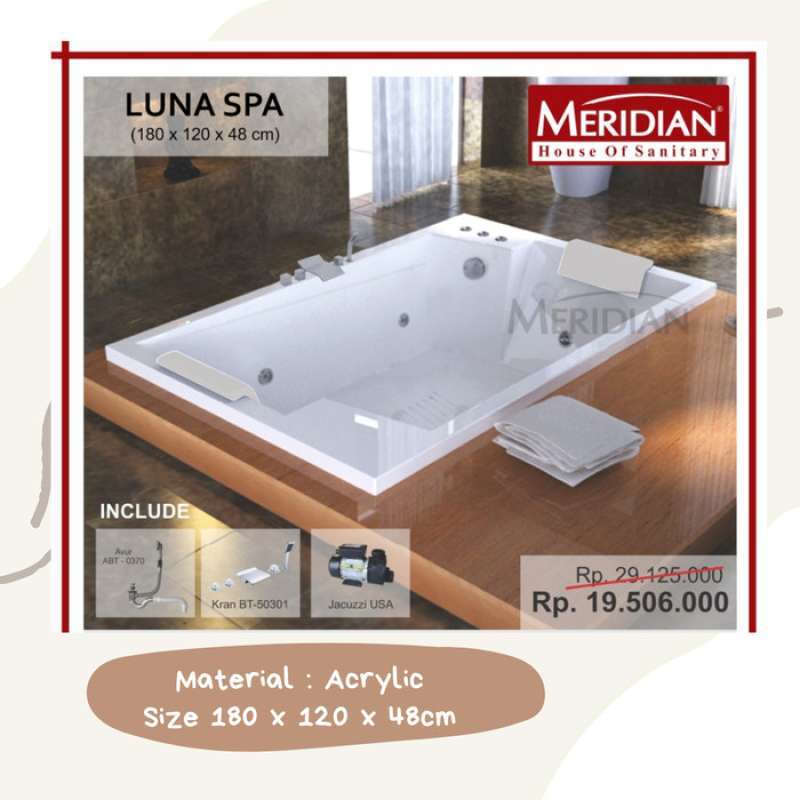 Jual Bathtub Jacuzi Luna Spa Meridian di Seller Soekamto Berkah ...