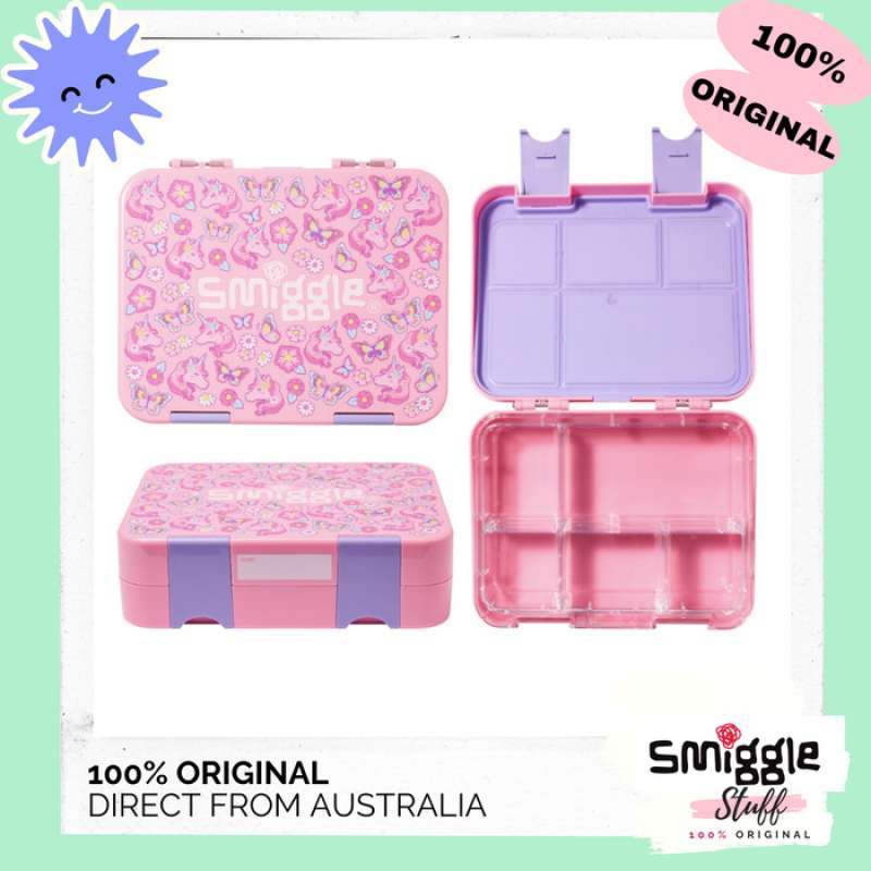Promo Original Smiggle Lunch Bento Box - Lunchbox - Kotak Makan Diskon ...