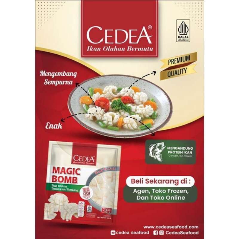 Promo CEDEA MAGIC BOMB [450g]/ Ikan Olahan Bentuk Cumi Kembang Diskon ...