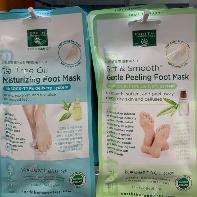Promo Foot Mask Peeling Korea Earth Therapeutic Diskon 23% di Seller ...